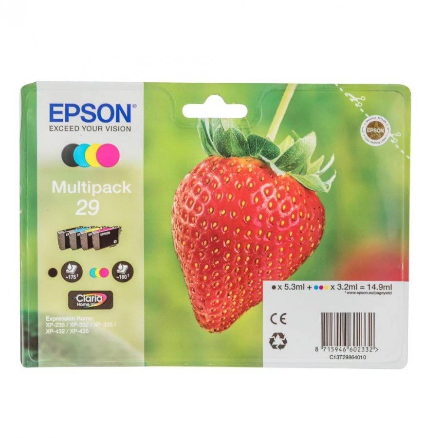 Epson 29 Multipack Moniväri Mustekasetti - Tulostinkauppa24.fi